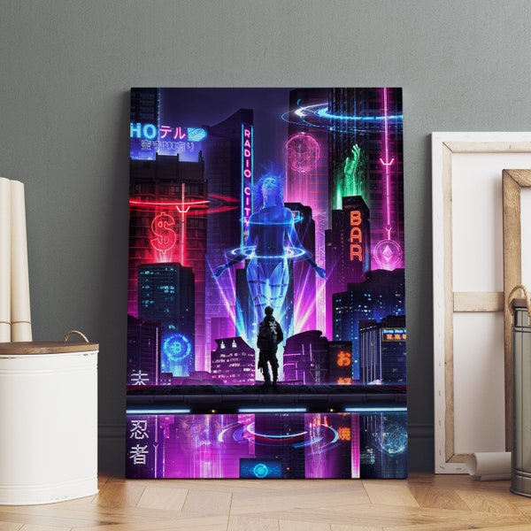 Cyberpunk Wall Art - Etsy