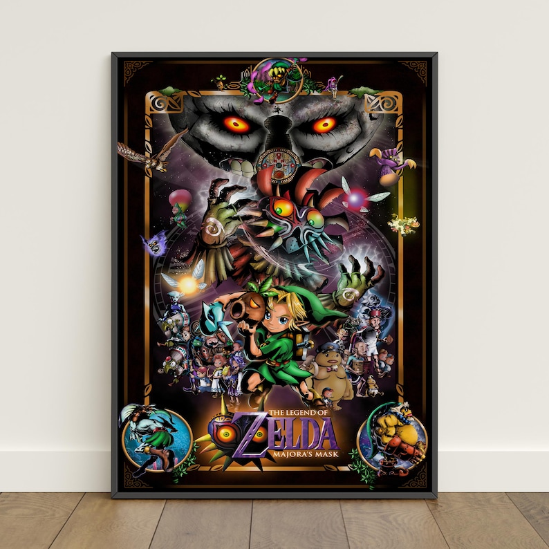 Legend of Zelda Poster | Hyrule Fantasy Wall Art | Game Canvas Print - Etsy