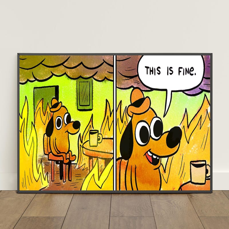 Dog Meme Poster - Etsy