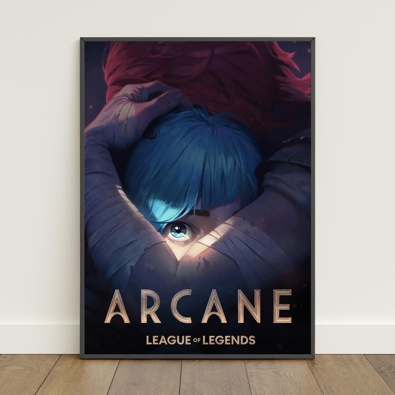Arcane Poster | Jinx Wall Art | Game Canvas Print - Etsy