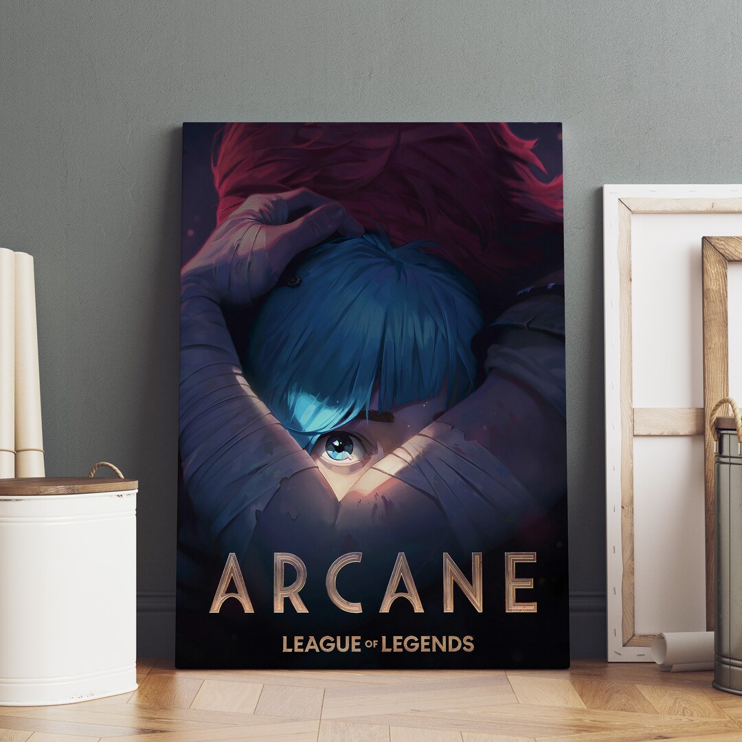 Arcane Poster, Jinx Wall Art, Premium Canvas Print, TV Series Fan Gift ...