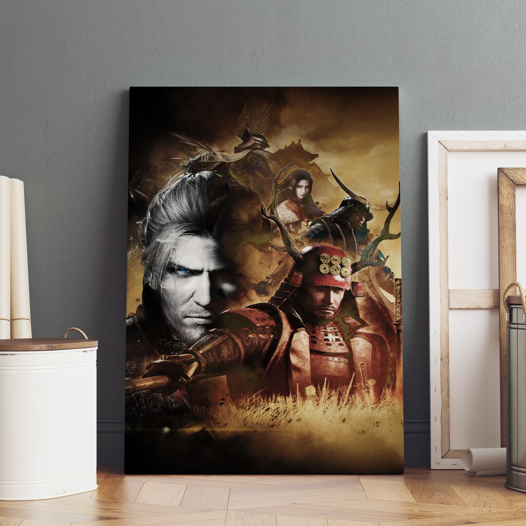 Nioh Poster, William Adams Wall Art, Rolled Canvas Print, Game Poster ...