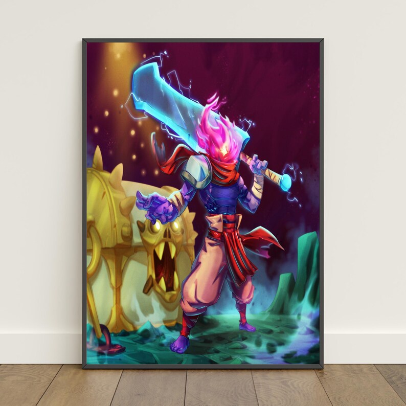 Dead Cells Poster | the Beheaded Wall Art | Game Canvas Print - Etsy