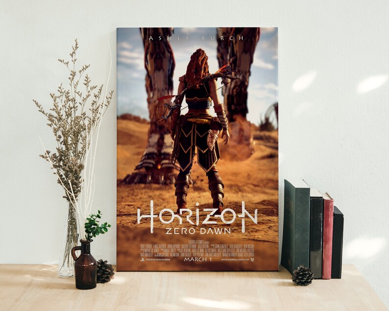 Horizon Zero Dawn Poster, Aloy Wall Art, Premium Canvas Print, Game Fan ...