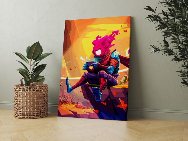 Dead Cells Poster, the Beheaded Wall Art, Premium Canvas Print, Game ...