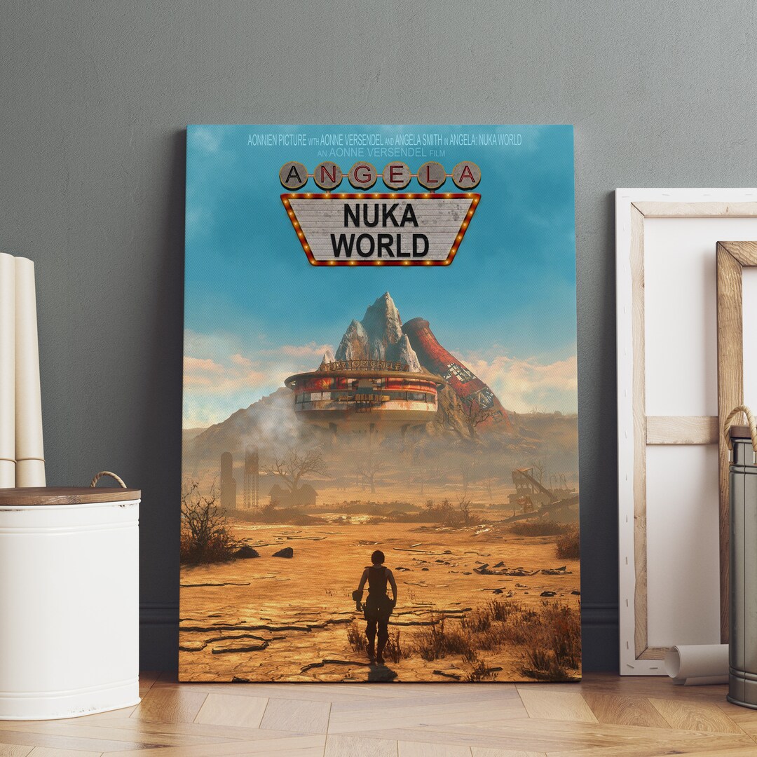 Fallout Poster, Nuka World Wall Art, Premium Canvas Print, Game Fan ...