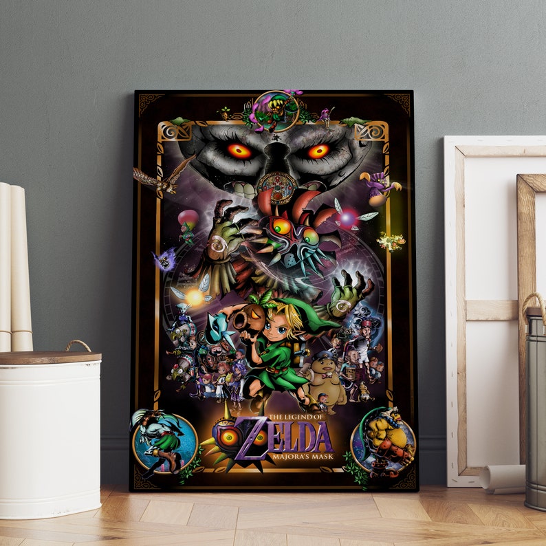 The Legend of Zelda Poster, Breath of the Wild Wall Art, Rolled Canvas ...