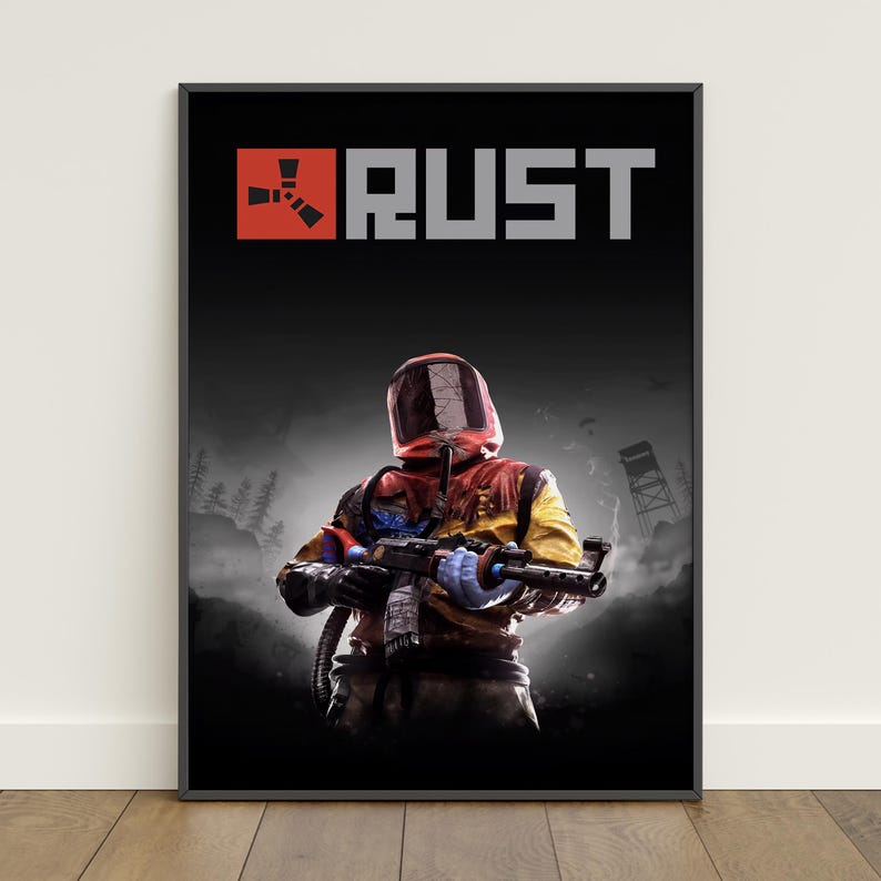 Rust Poster | Survival Game Wall Art | Game Canvas Print - Etsy