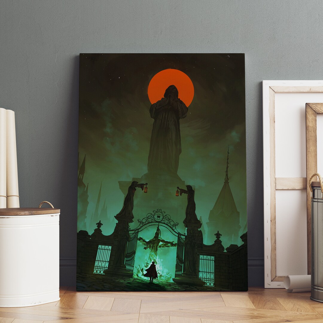 Bloodborne Poster, Lady Maria Wall Art, Premium Canvas Print, Game Fan ...