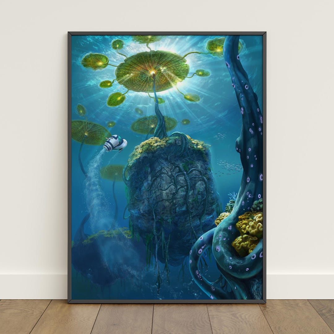 Subnautica Poster | Ryley Robinson Wall Art | Game Canvas Print - Etsy