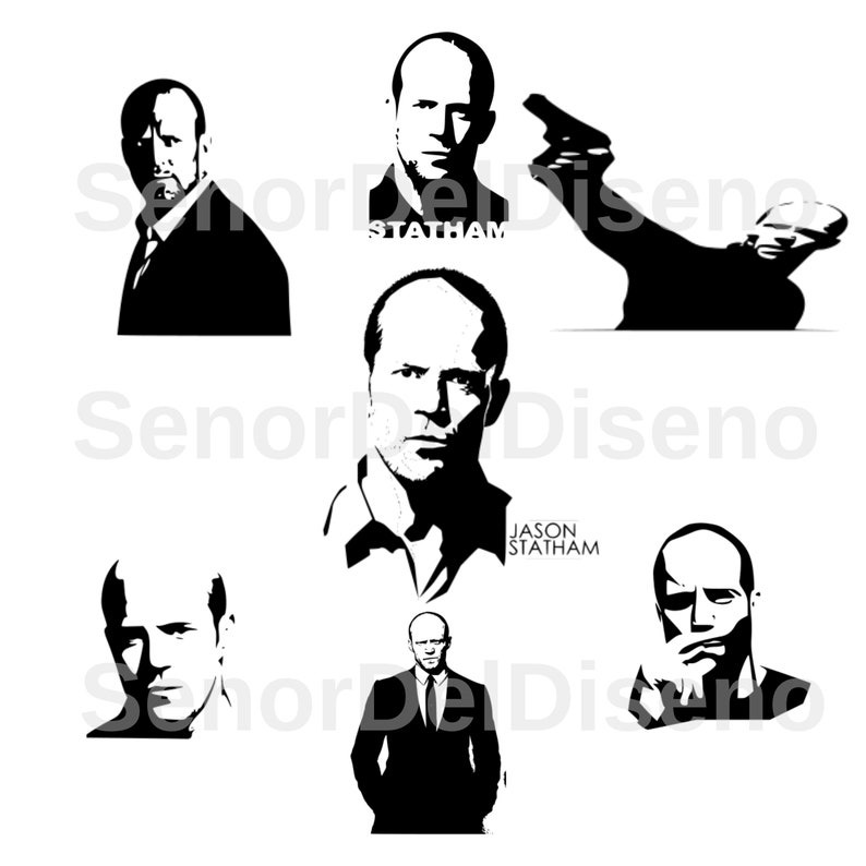 Jason Statham Svg, Png, Pdf Vector Cut File for Cricut, Silhouette ...