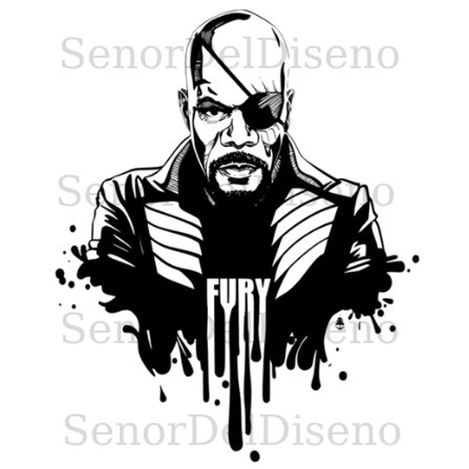 Nick Fury Svg, Fury Svg, Avengers, Marvel Svg, Colonel Nicholas Joseph ...