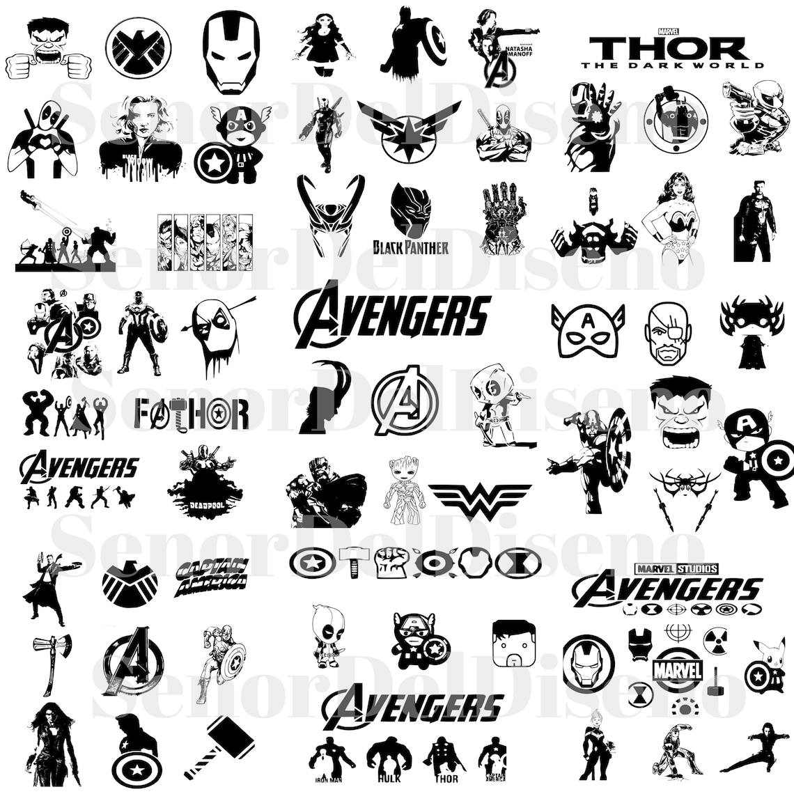 Avengers Svg Bundle, Avengers Svg, Cricut, Cut Files, Layered Digital ...