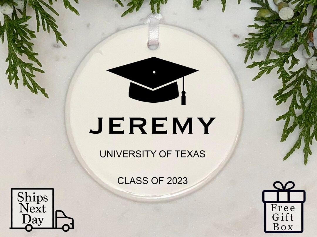 Personalized Graduation Ornament, Custom Graduation Keepsake, High ...