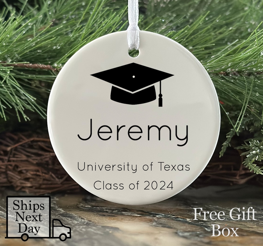 Personalized Graduation Ornament, Custom Graduation Keepsake, High ...