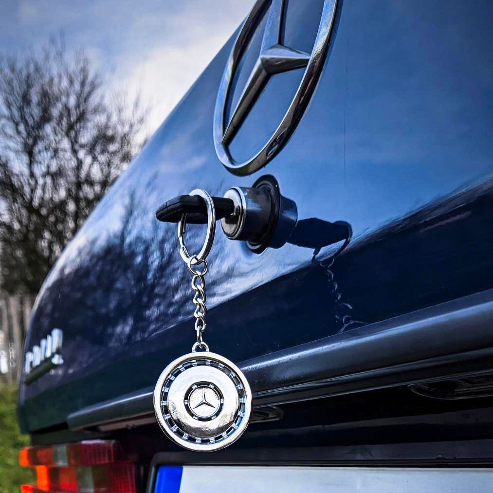 Top Quality Hubcap Mercedes Keychain Keyring Chrome Alloy - Etsy