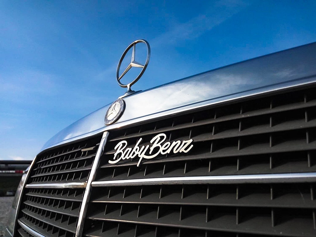 Baby Benz Grill Emblem Badge for W201 Mercedes 190E Benz 190D ...
