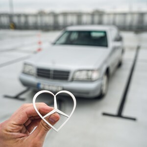 Heart Grill Badge Emblem for Mercedes Benz W123 W124 W126 W201 - Etsy