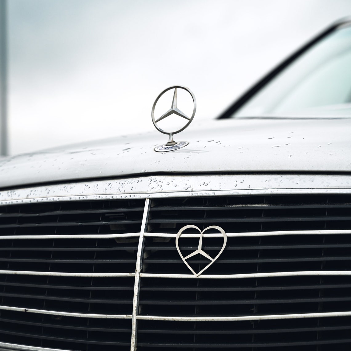 Heart Grill Badge Emblem for Mercedes Benz W123 W124 W126 W201 - Etsy