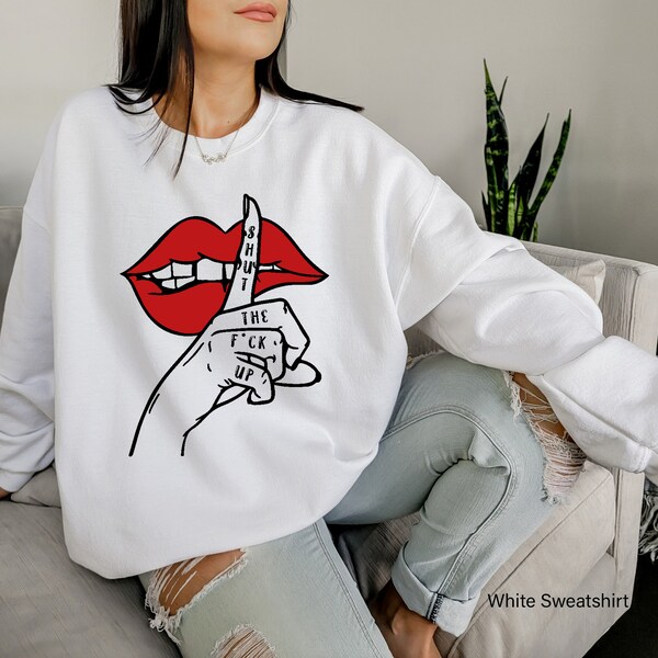 Shut the F up With Lips - Etsy