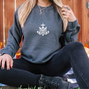 Maria Medal Sweatshirt, Trendy Maria T Shirt, Christian Mom Gift, Maria ...