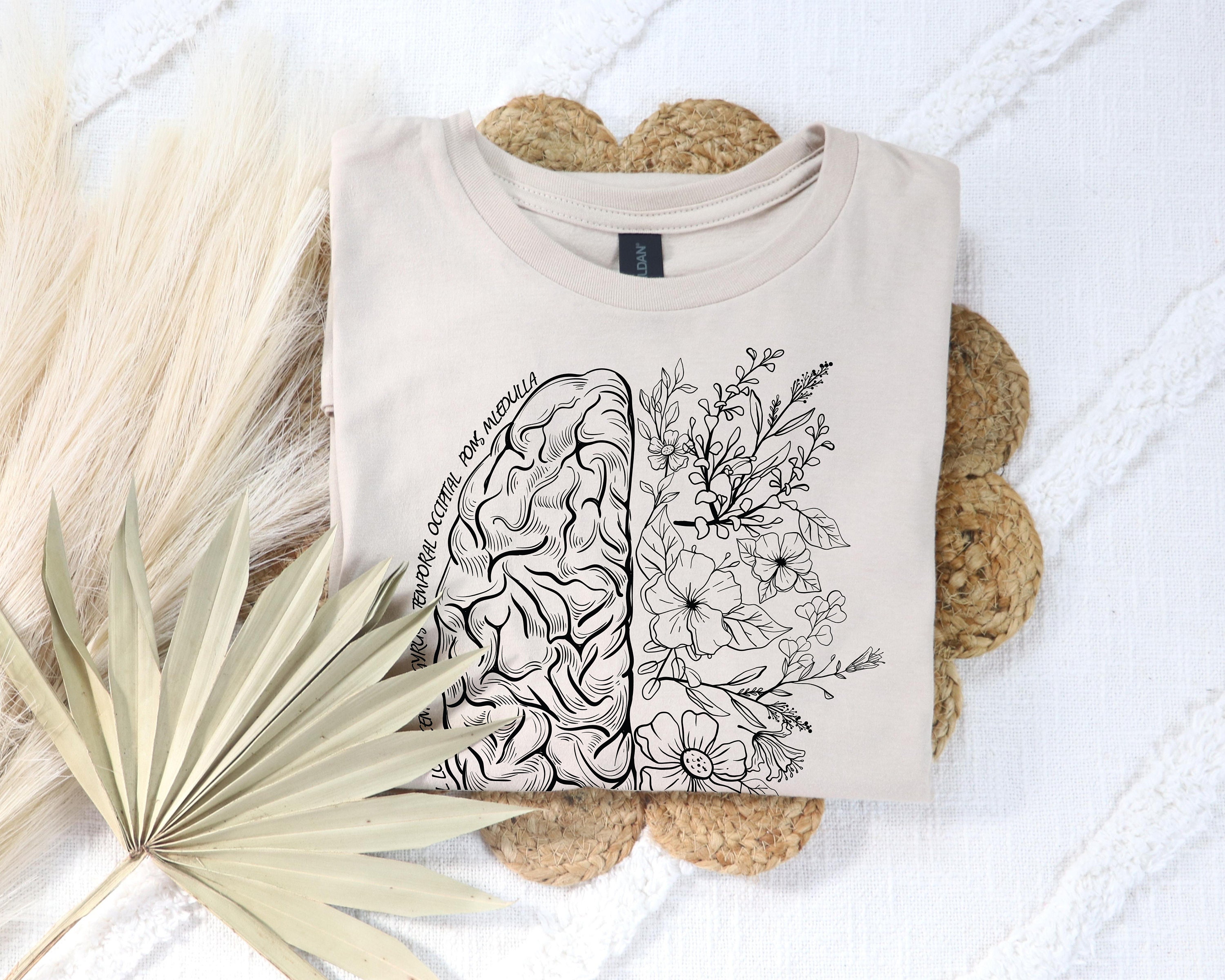 Brain Anatomy Shirt, Nurse Shirt, Womens Nursing School Shirt, Nursing ...