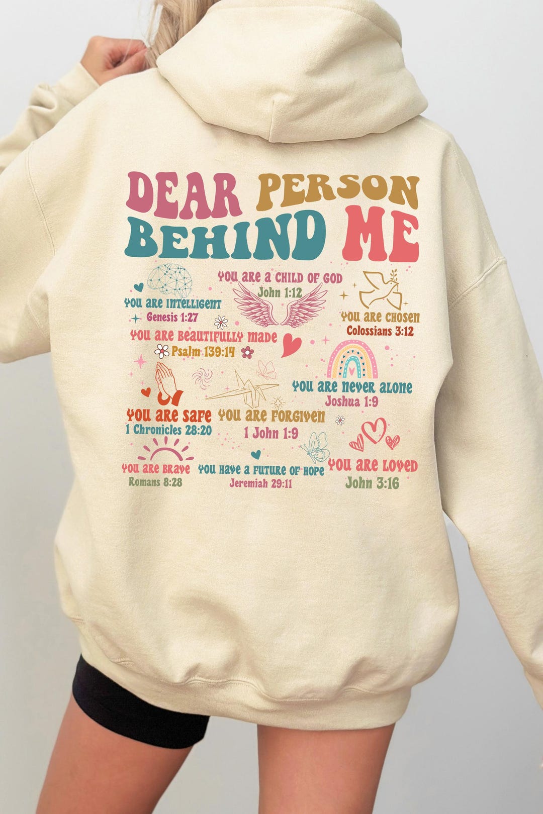 Dear Person Behind Me Hoodie, Mental Health Sweatshirt for Woman ...