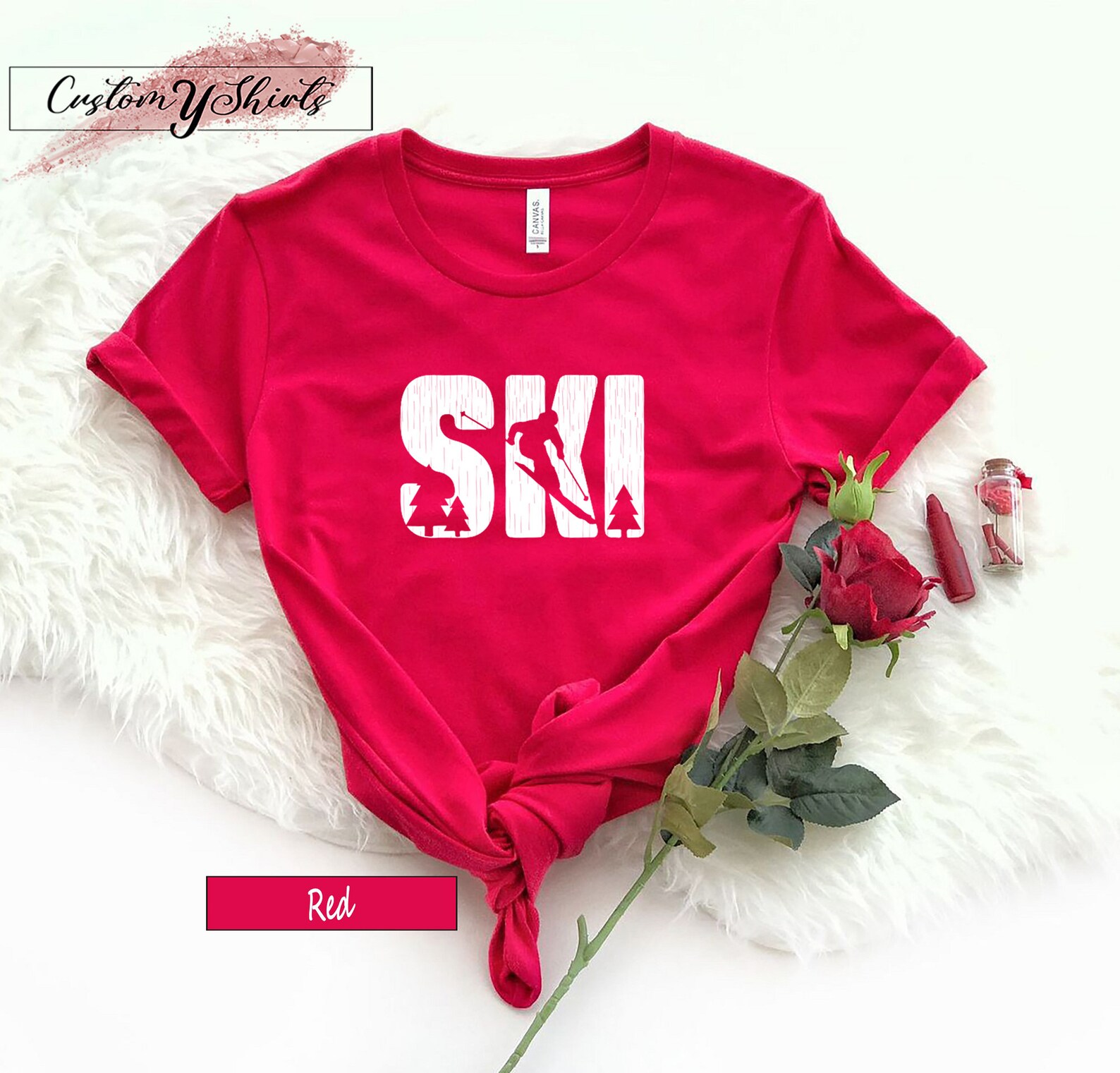 Ski Shirt, Snowboarding Shirt, Winter Sports, Skiing Shirts, Skier ...