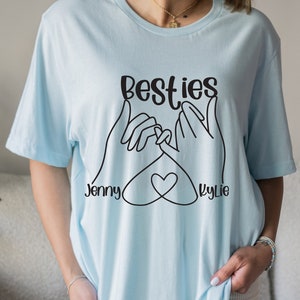 Custom Besties Sweatshirt, Custom Best Friend Gift, Girl's Personalized ...