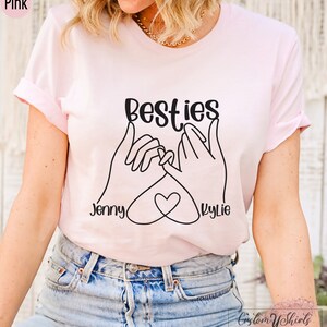 Custom Besties Sweatshirt, Custom Best Friend Gift, Girl's Personalized ...
