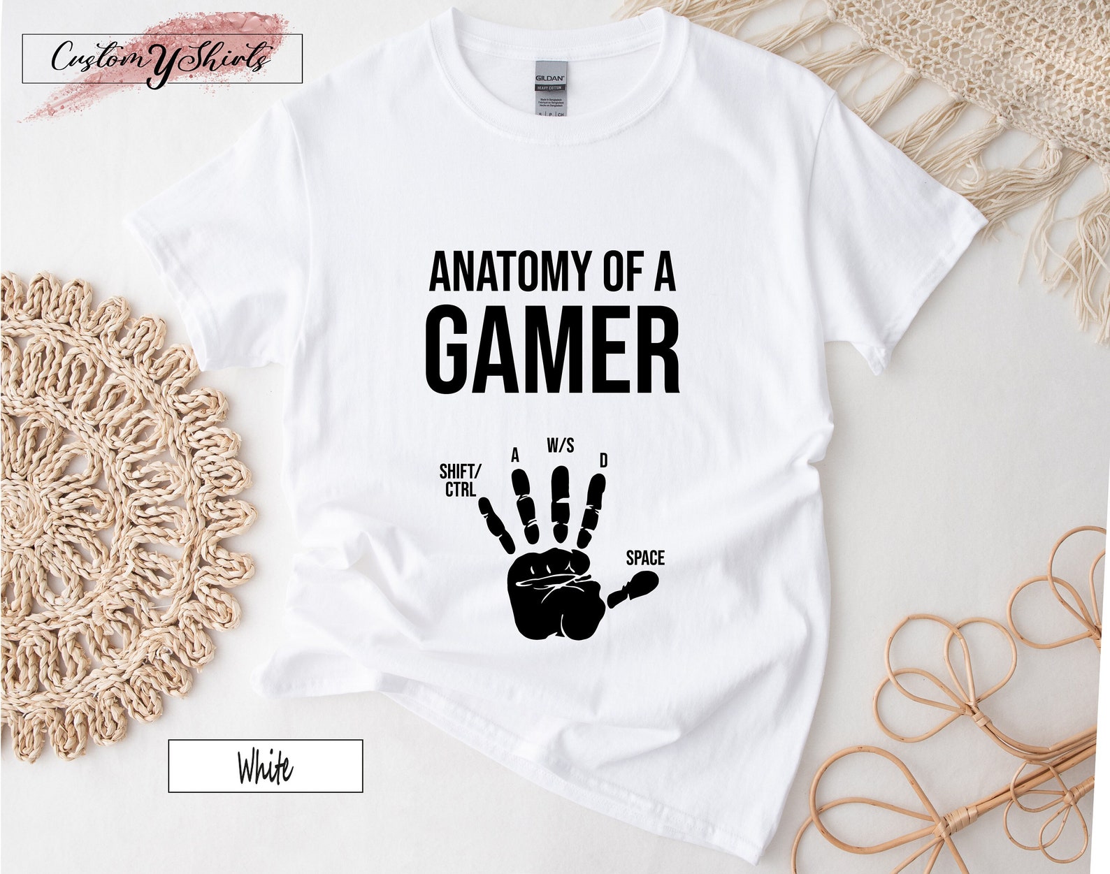 Anatomy of A Gamer Shirt, Funny Gamer Hand Sweatshirt, Gaming Hoodie ...