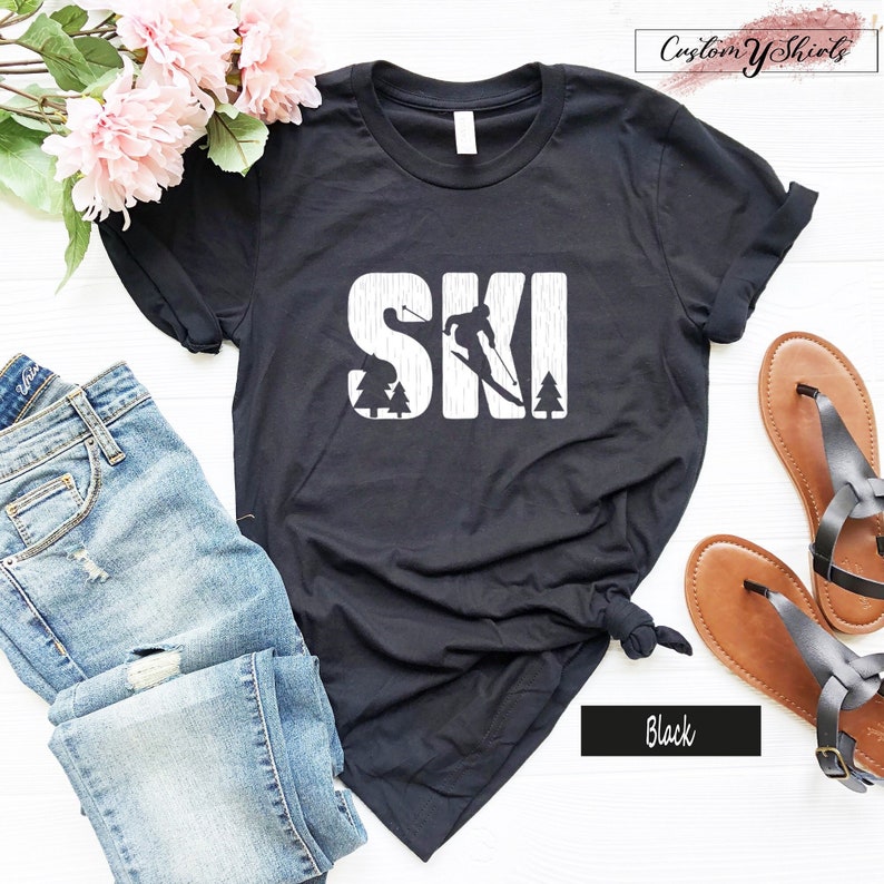 Ski Shirt, Snowboarding Shirt, Winter Sports, Skiing Shirts, Skier ...