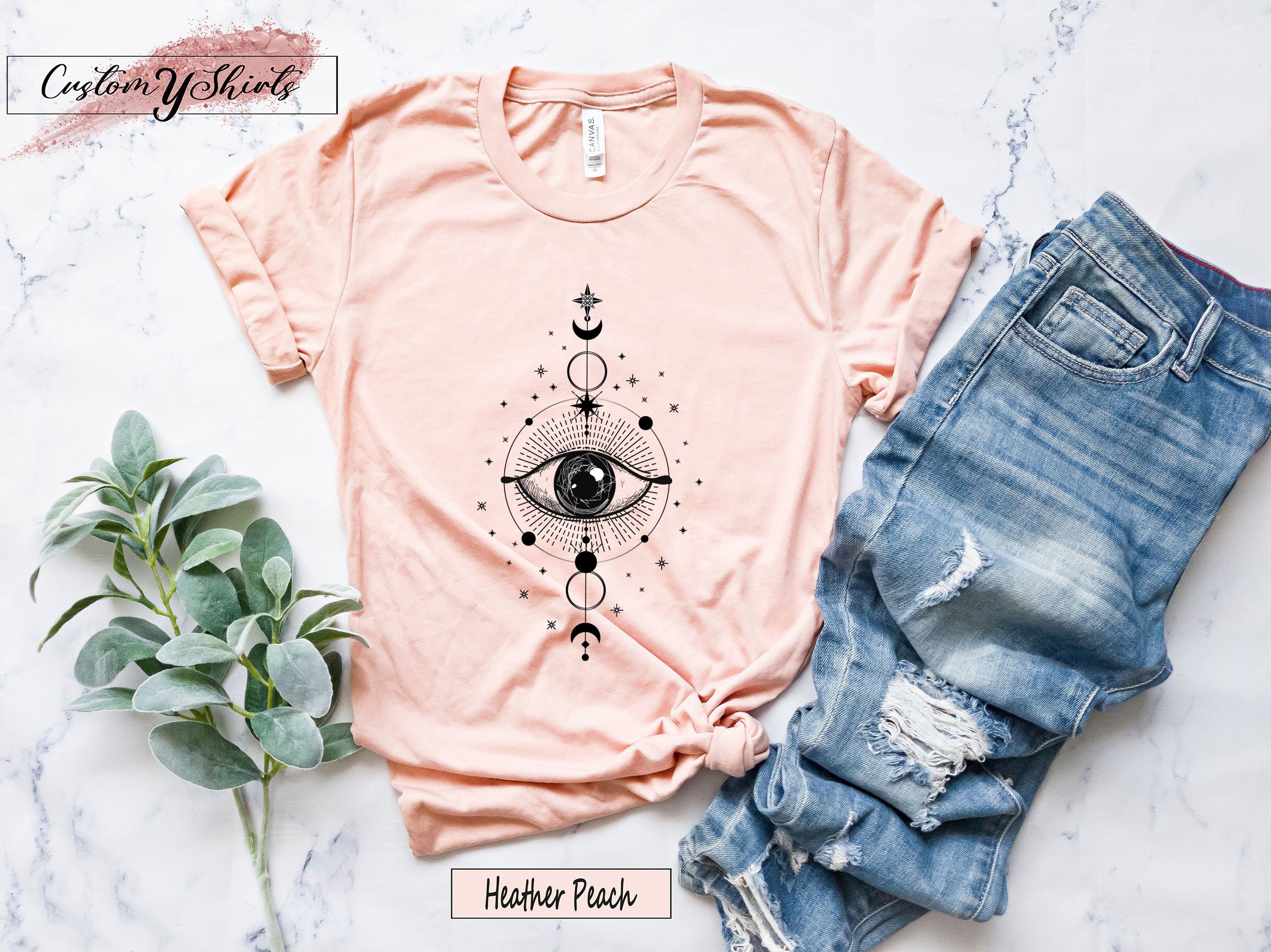 All Seeing Eye Sweatshirt, Sun and Moon Shirt, Spiritual Shirt, Witch ...