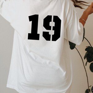 Custom Number Hoodie, Personalized Birthday Shirt, Gift for Bff,19th ...