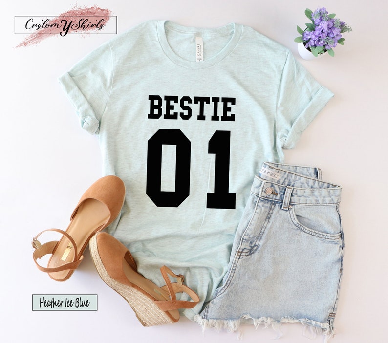Bestie 01 Bestie 02 Shirts Bestie Shirt BFF Shirt Best - Etsy