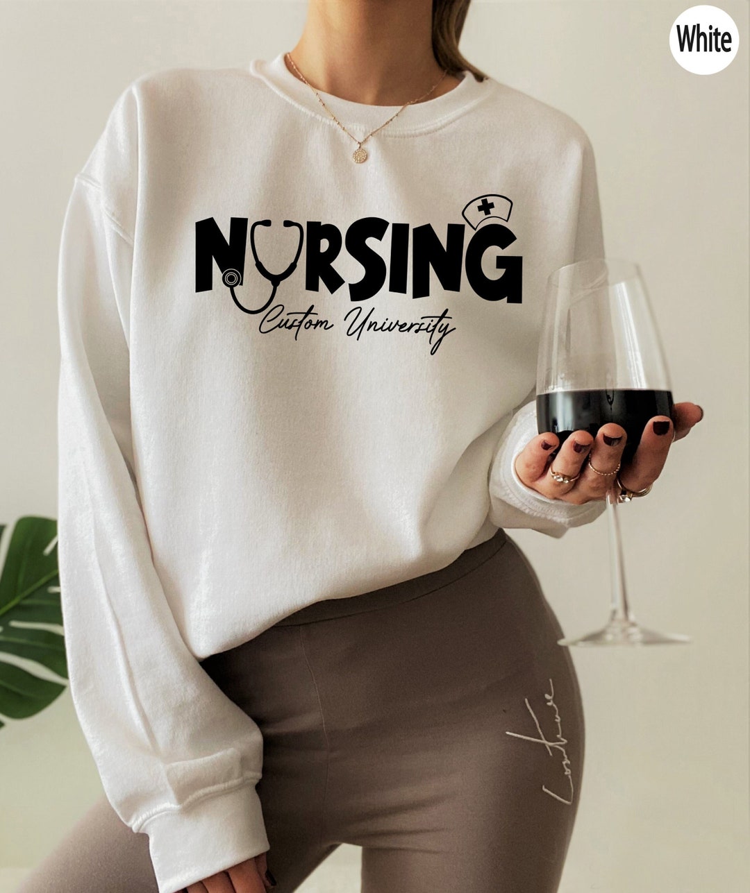 Personalized Nursing School Sweatshirt, Custom Nursing Shirt, Custom ...