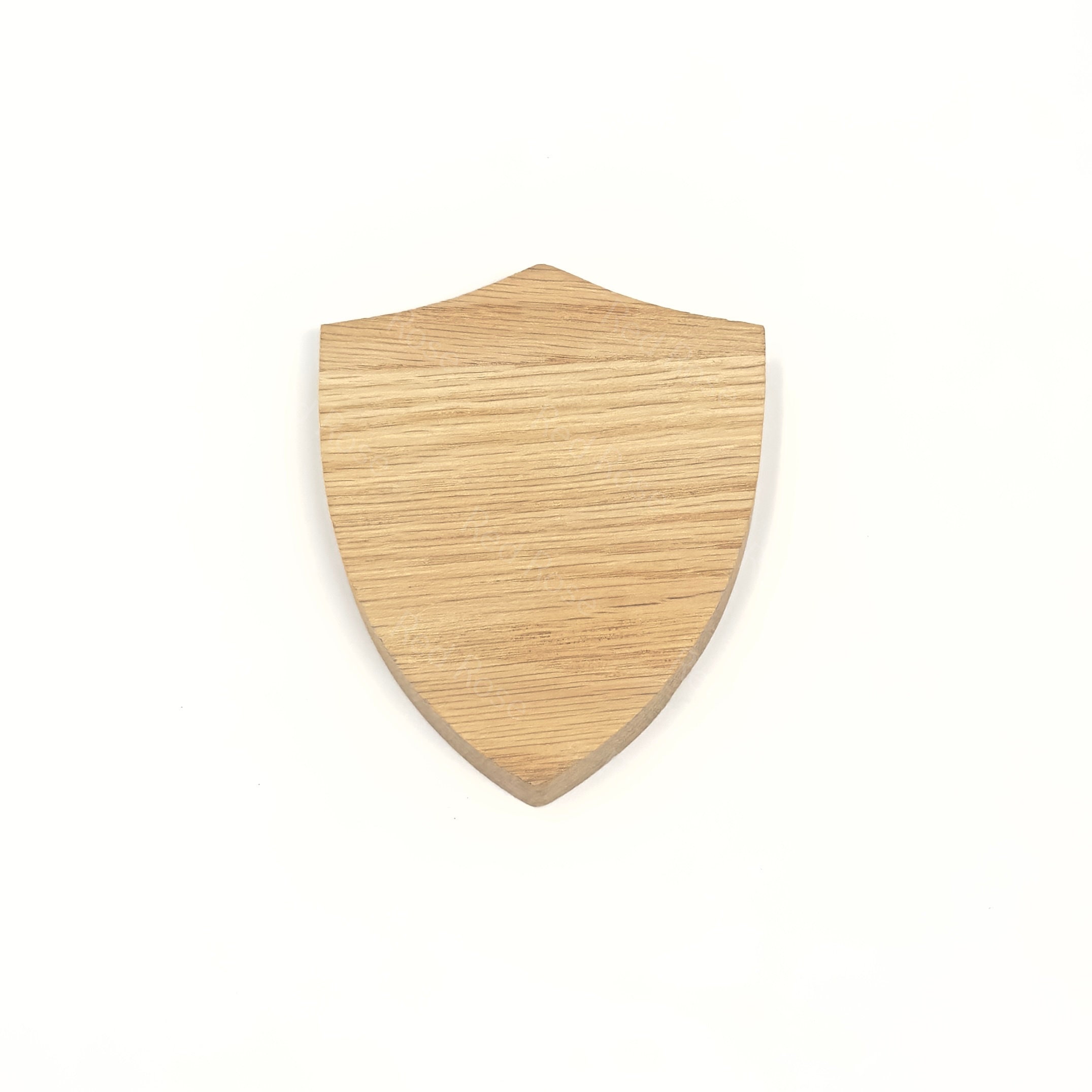 Solid Oak Shield Plaque Sign Blank Wooden Decoration Plinth Craft Stand ...