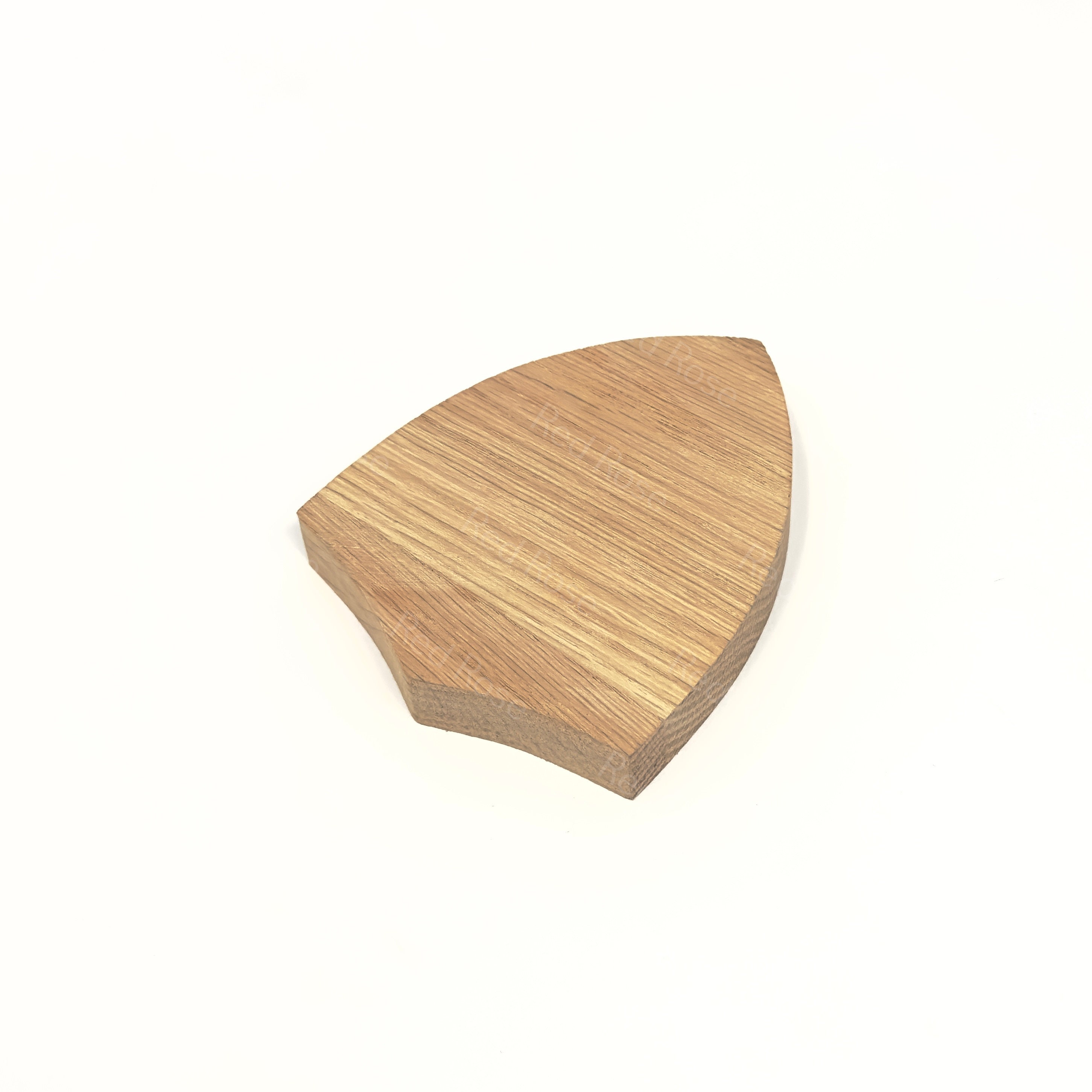Solid Oak Shield Plaque Sign Blank Wooden Decoration Plinth Craft Stand ...