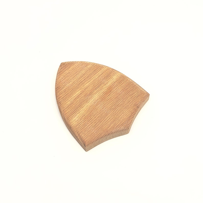 Solid Oak Shield Plaque Sign Blank Wooden Decoration Plinth Craft Stand ...