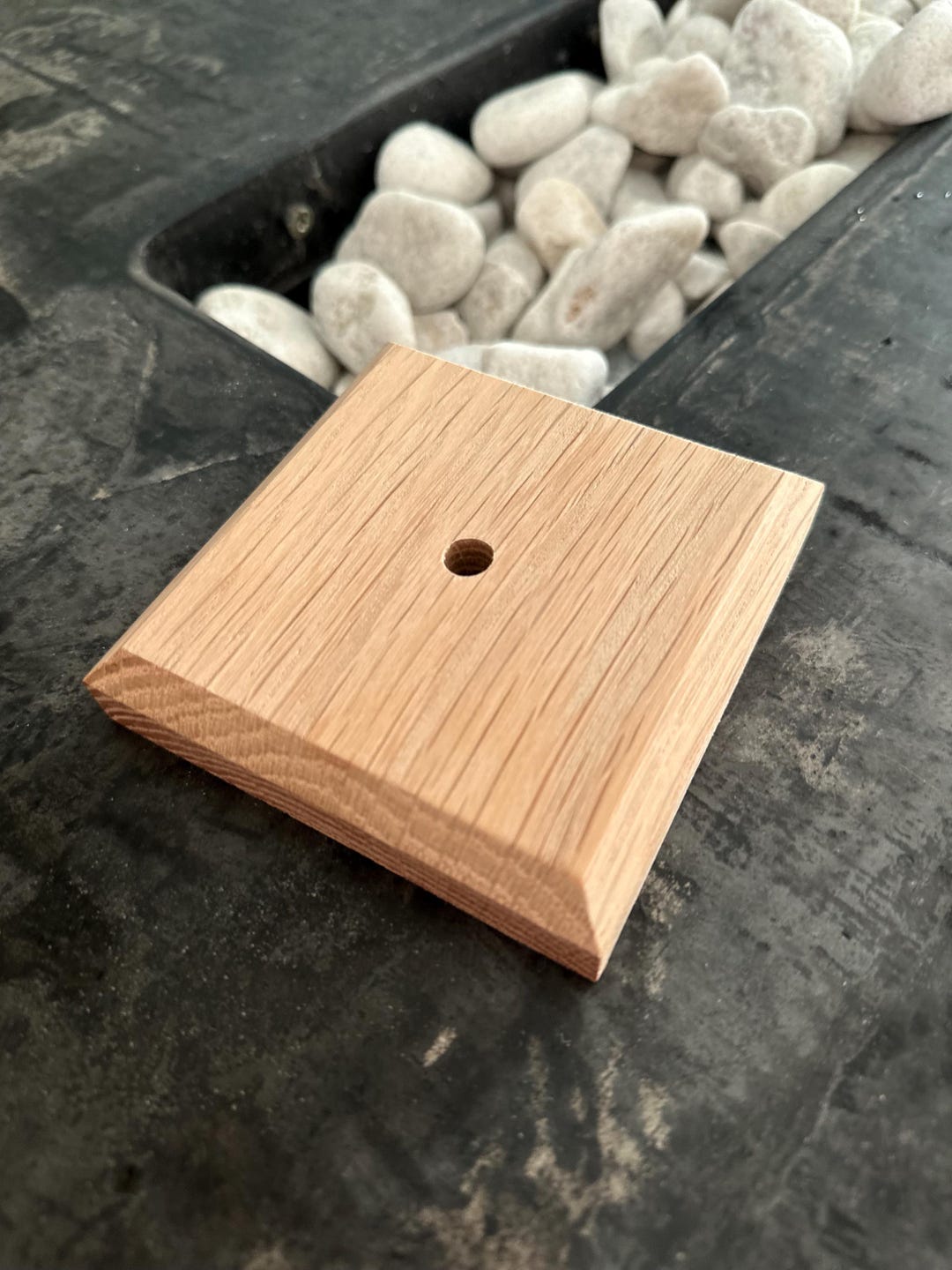 Solid Oak Wall Switch Square Custom Mount Wooden Decor Pattress - Etsy