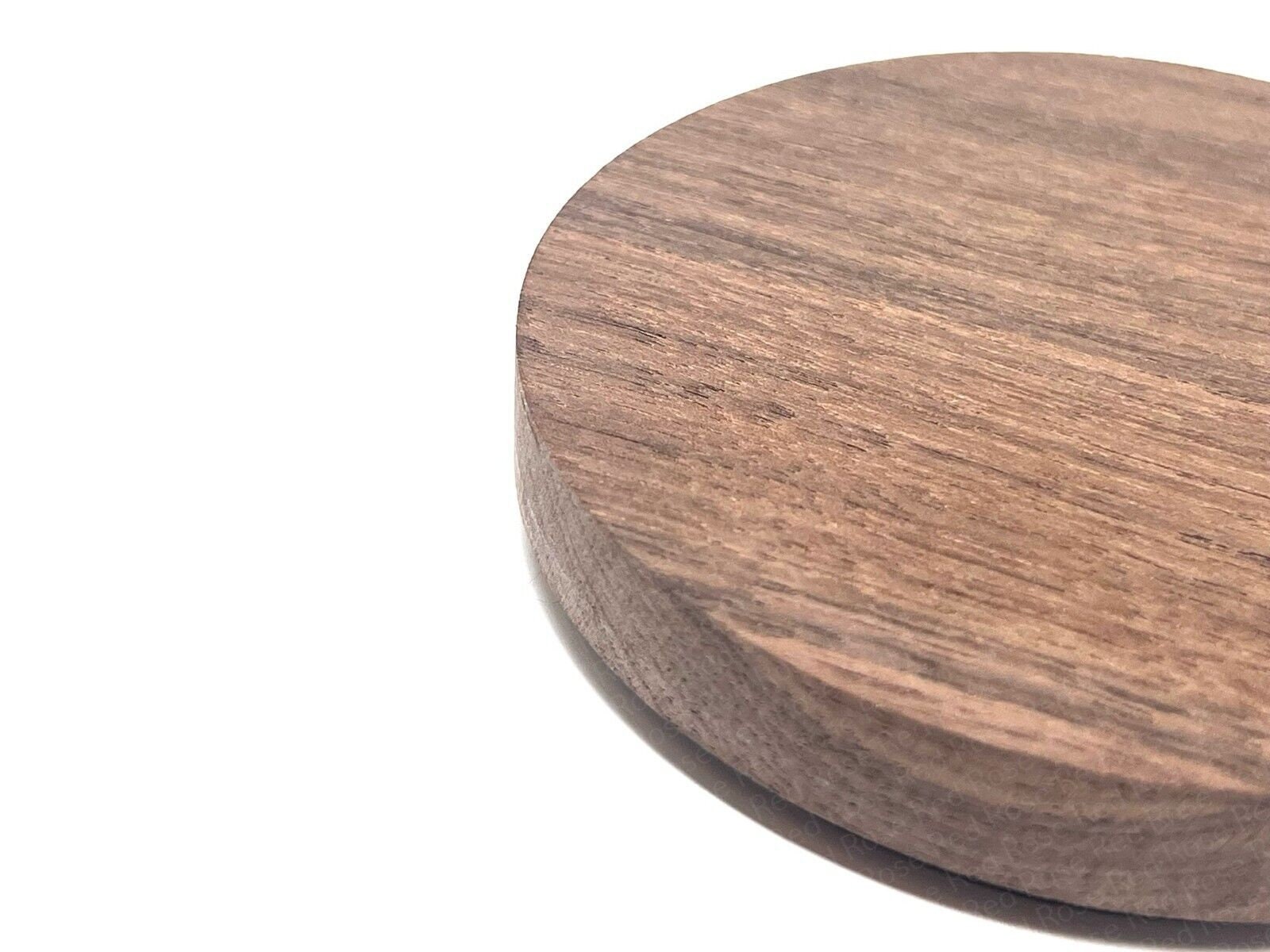 Solid Walnut Round Plaque Sign Blank Wooden Decoration Plinth Craft ...