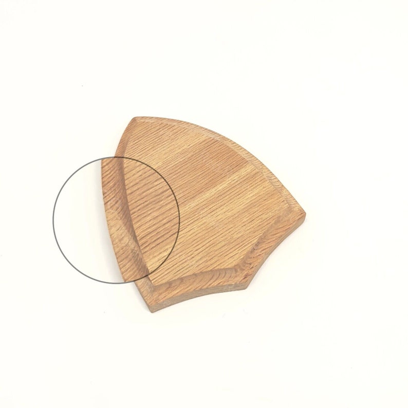 Solid Oak Square Wooden Plaque - Handcrafted Decor Sign - Stand for ...