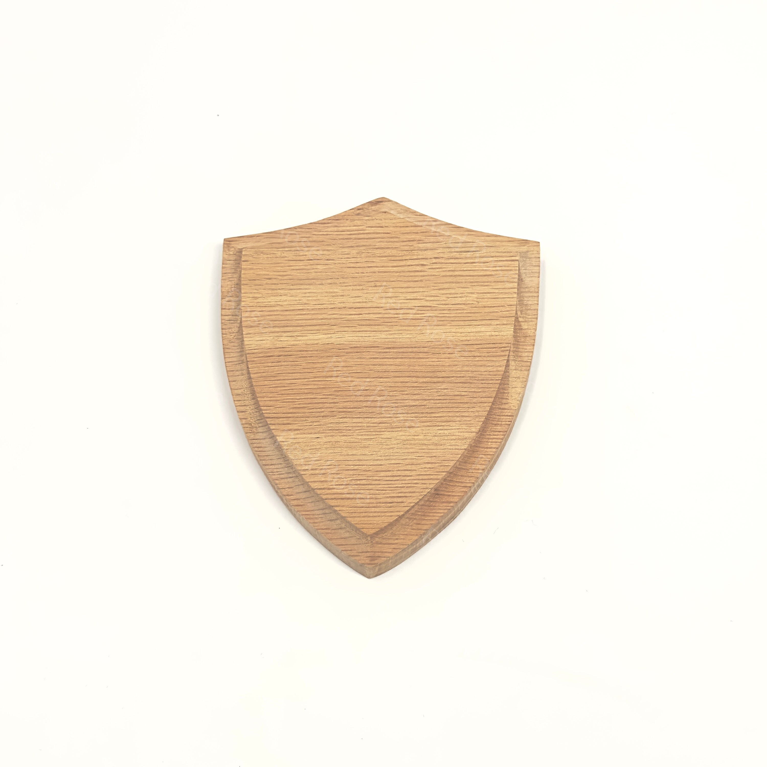 Solid Oak Shield Plaque Sign Blank Wooden Decoration Plinth Craft Stand ...
