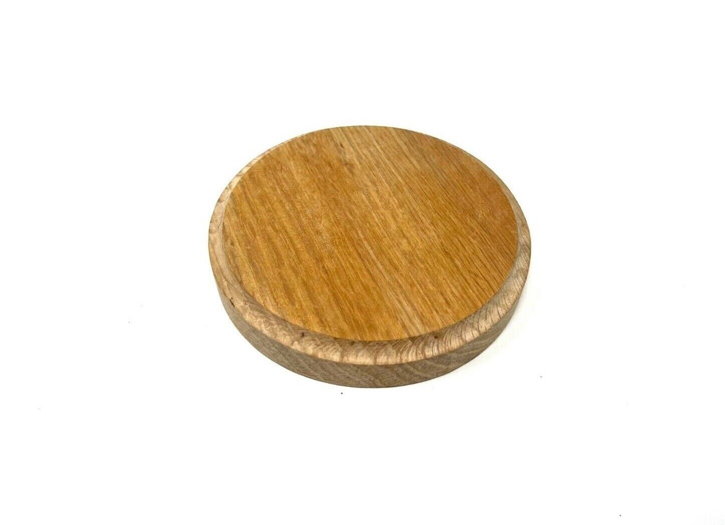 Solid Oak Round Plaque Sign Blank Wooden Decoration Plinth Craft Stand ...