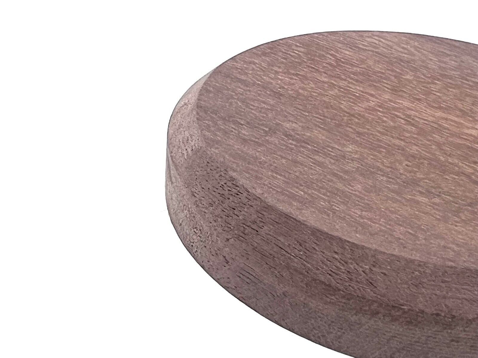 Solid Walnut Round Plaque Sign Blank Wooden Decoration Plinth Craft ...