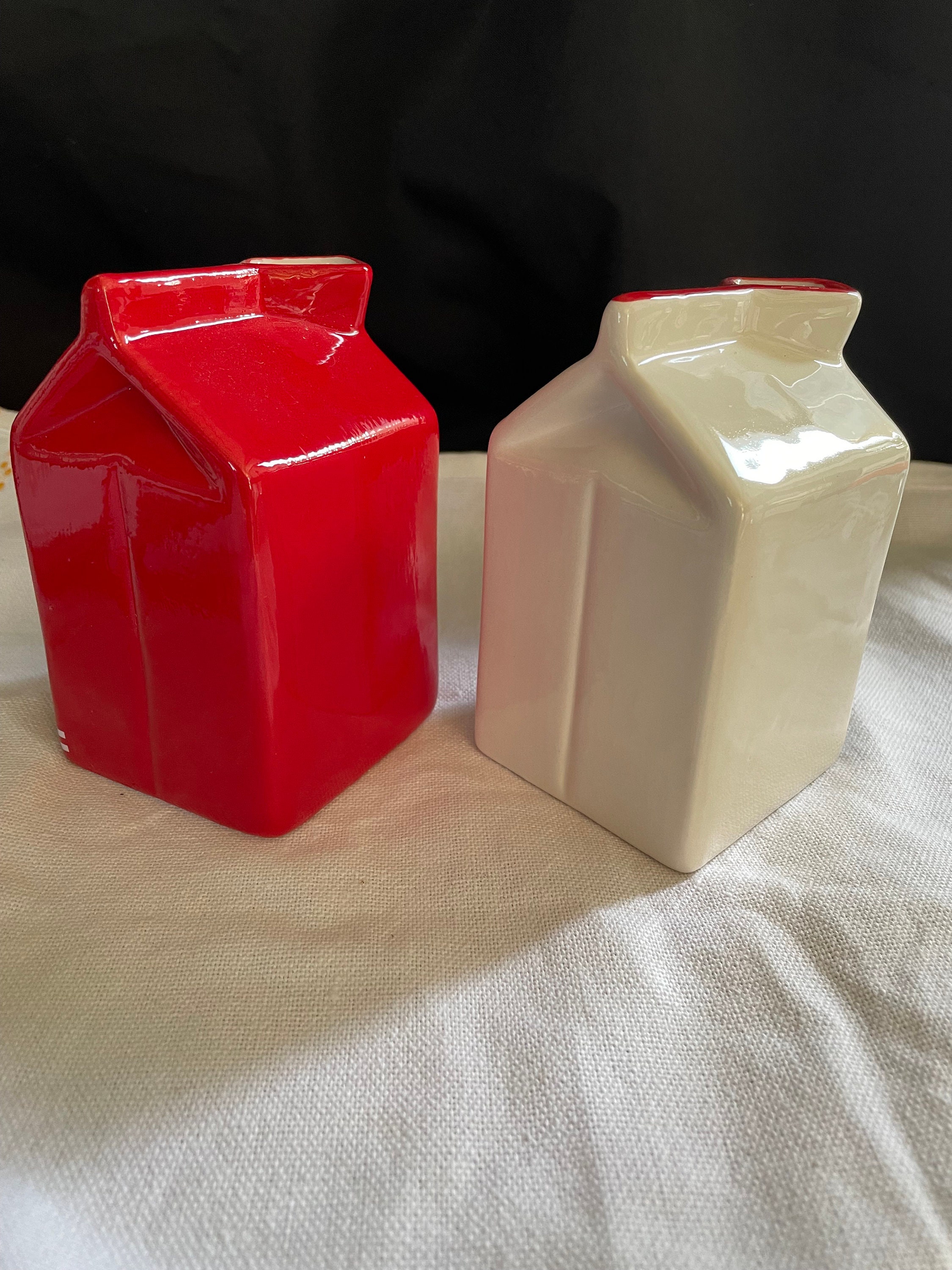 Ceramic milk for Santa Mini Milk Cartons - Etsy