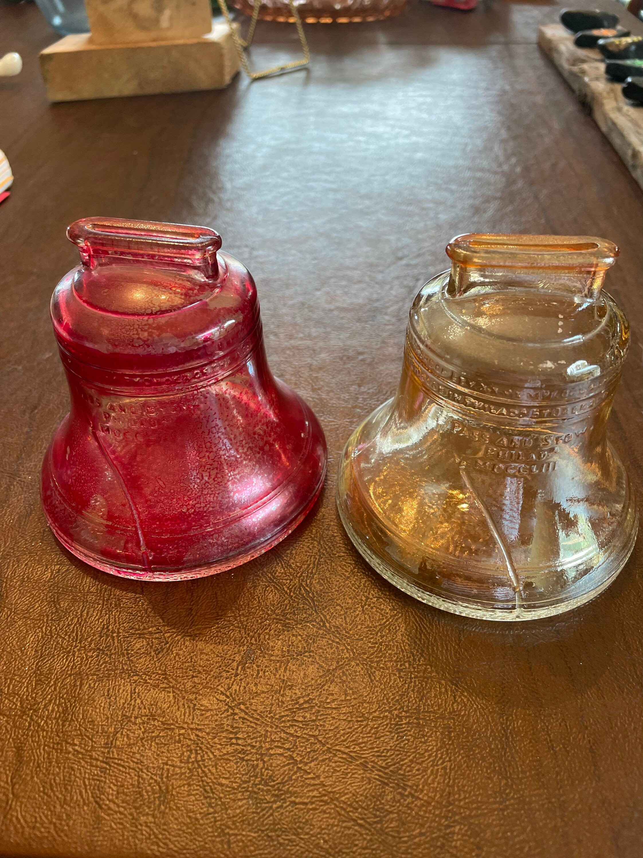Vintage Liberty Bell Glass Coin Banks 1976 Bi-centennial (2) - Etsy