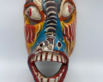 Mexican Folk Art Devil Mask - Etsy