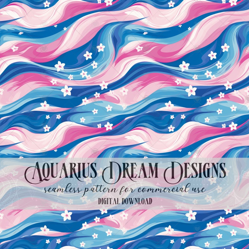 Gender Reveal Seamless Pattern Trans Flag Pattern Pink and - Etsy