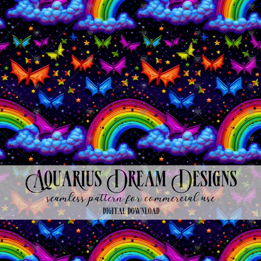Embroidery Seamless File, Embroidery Halloween Seamless Pattern ...